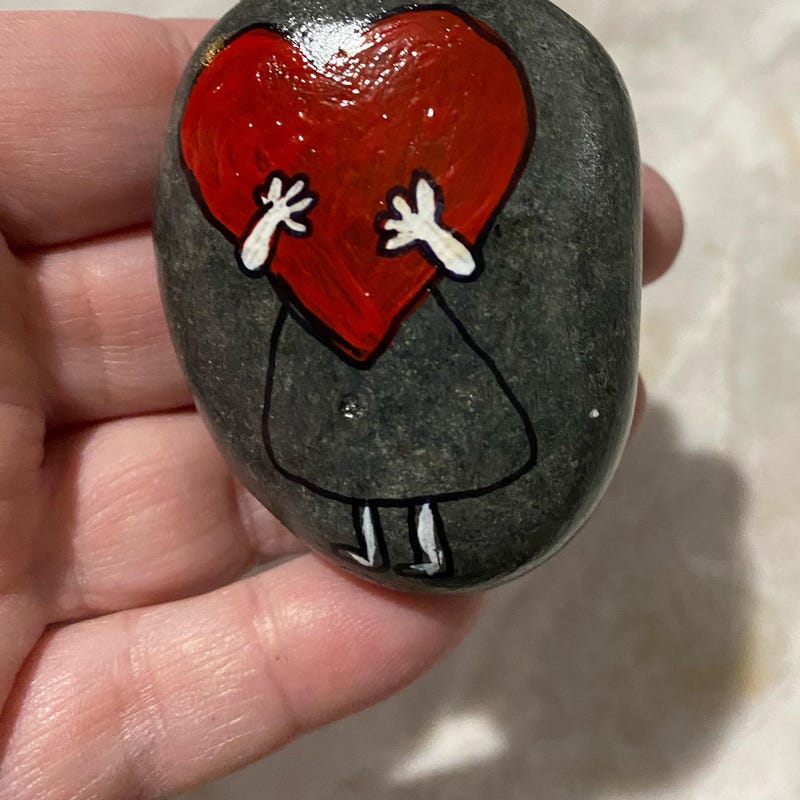 Pocket Hug Rock - Etsy