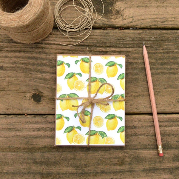 Lemon Watercolour Stationary - Etsy