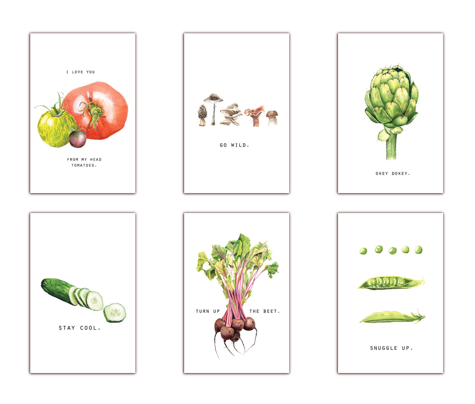 Vegetable Art Prints, Watercolor Vegetable, Vegetable Print Set ...