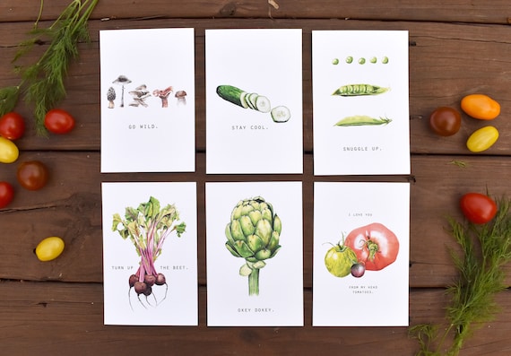Vegetable Art Prints Watercolor Vegetable Vegetable Print | Etsy