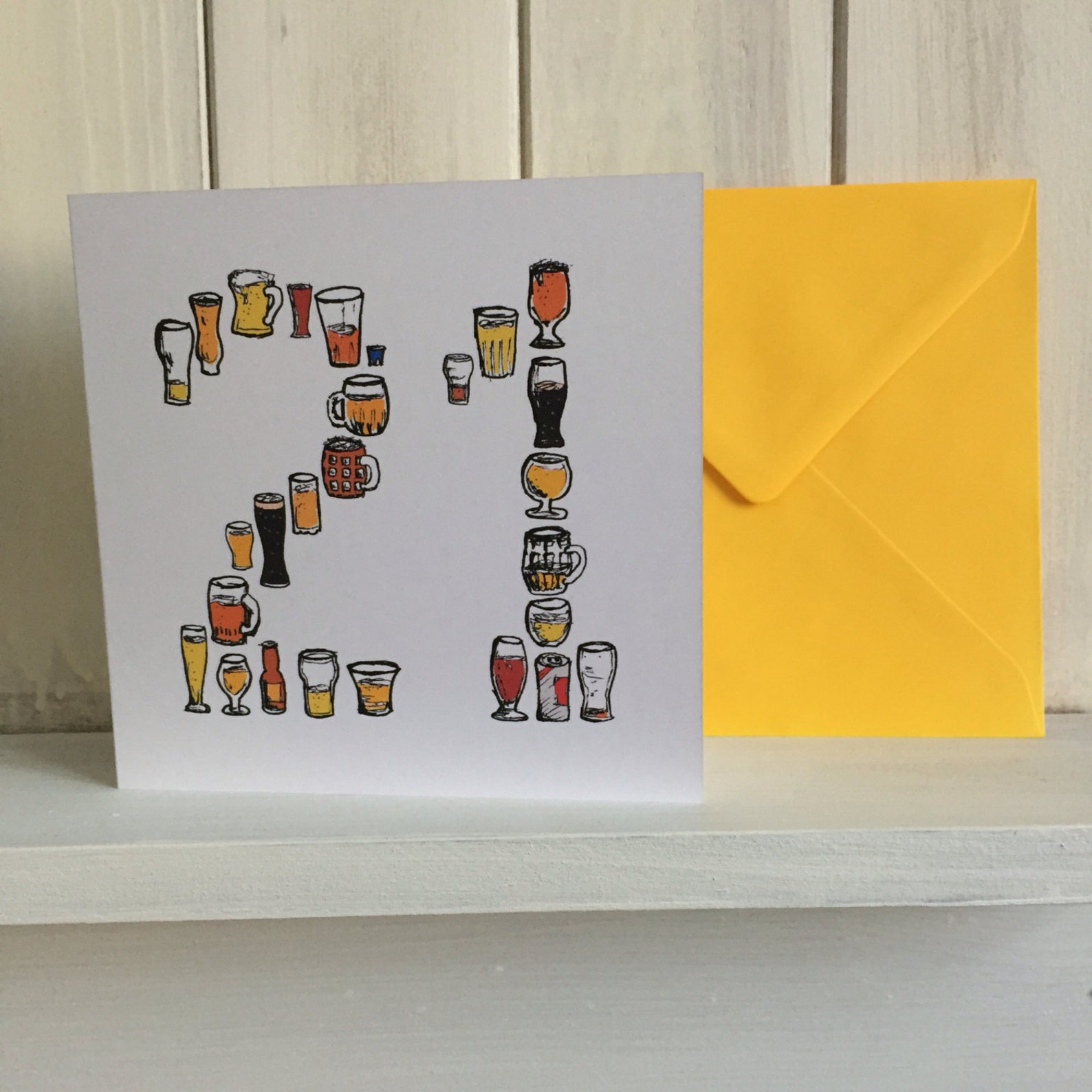 21 Birthday Card, Beer Card, Male, Man, Twenty One 21st Twenty Firsts ...