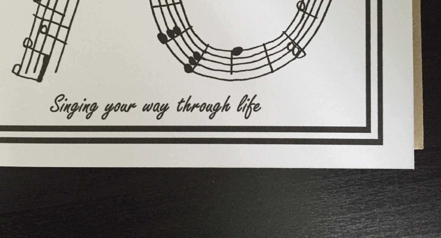 50th Birthday Card /music Card/ Singing Card/ Fithy - Etsy