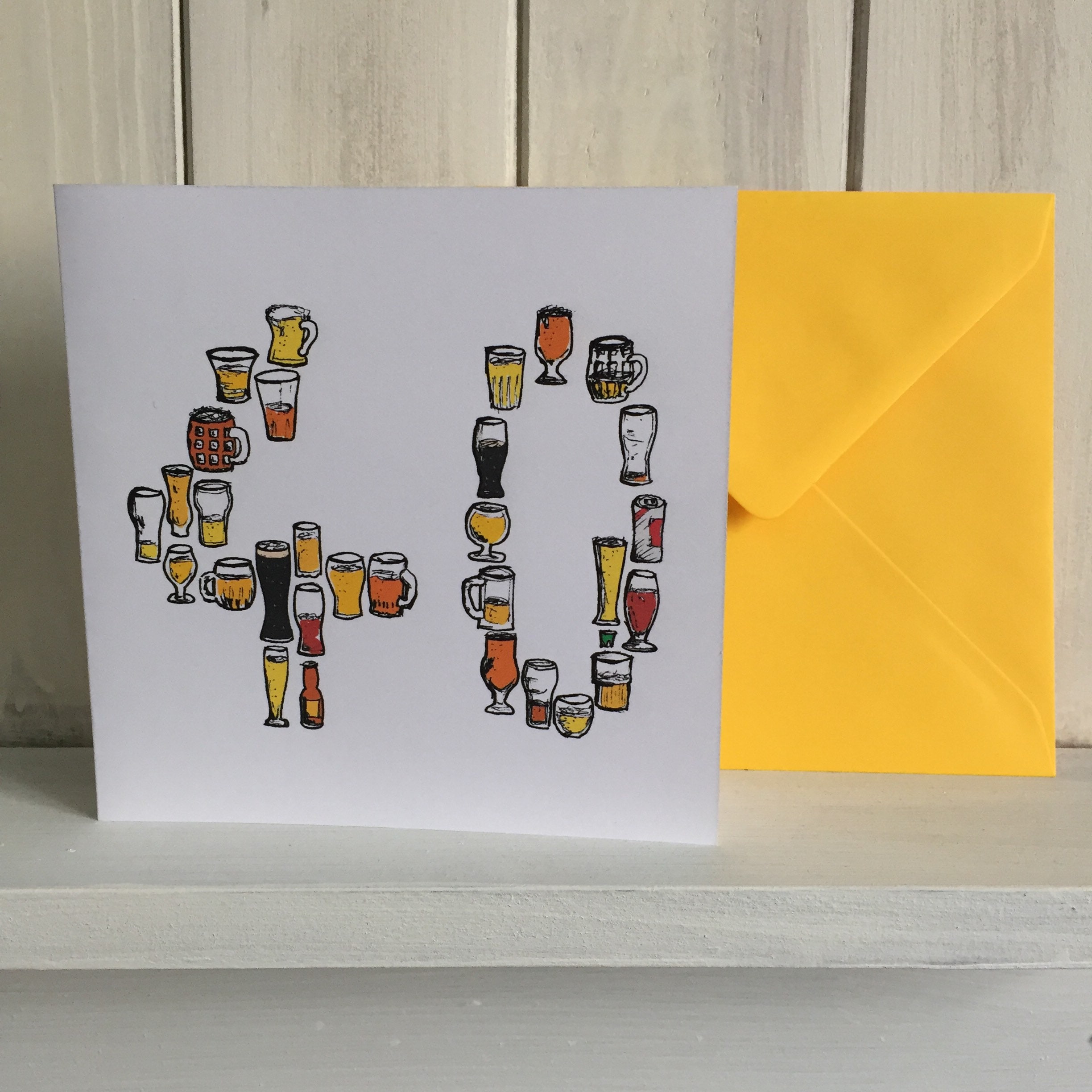 40th Birthday Card/ 40 Card/ 40th Card/ Beer/ Beer Card - Etsy