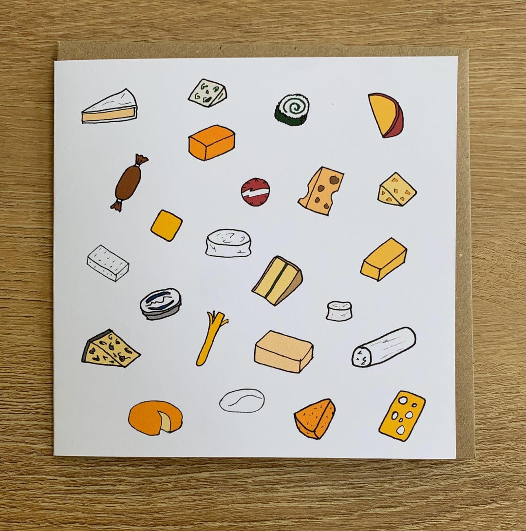 Cheese Birthday Card/ Happy Birthday Card/ Cheesy, Funny for Him Her ...