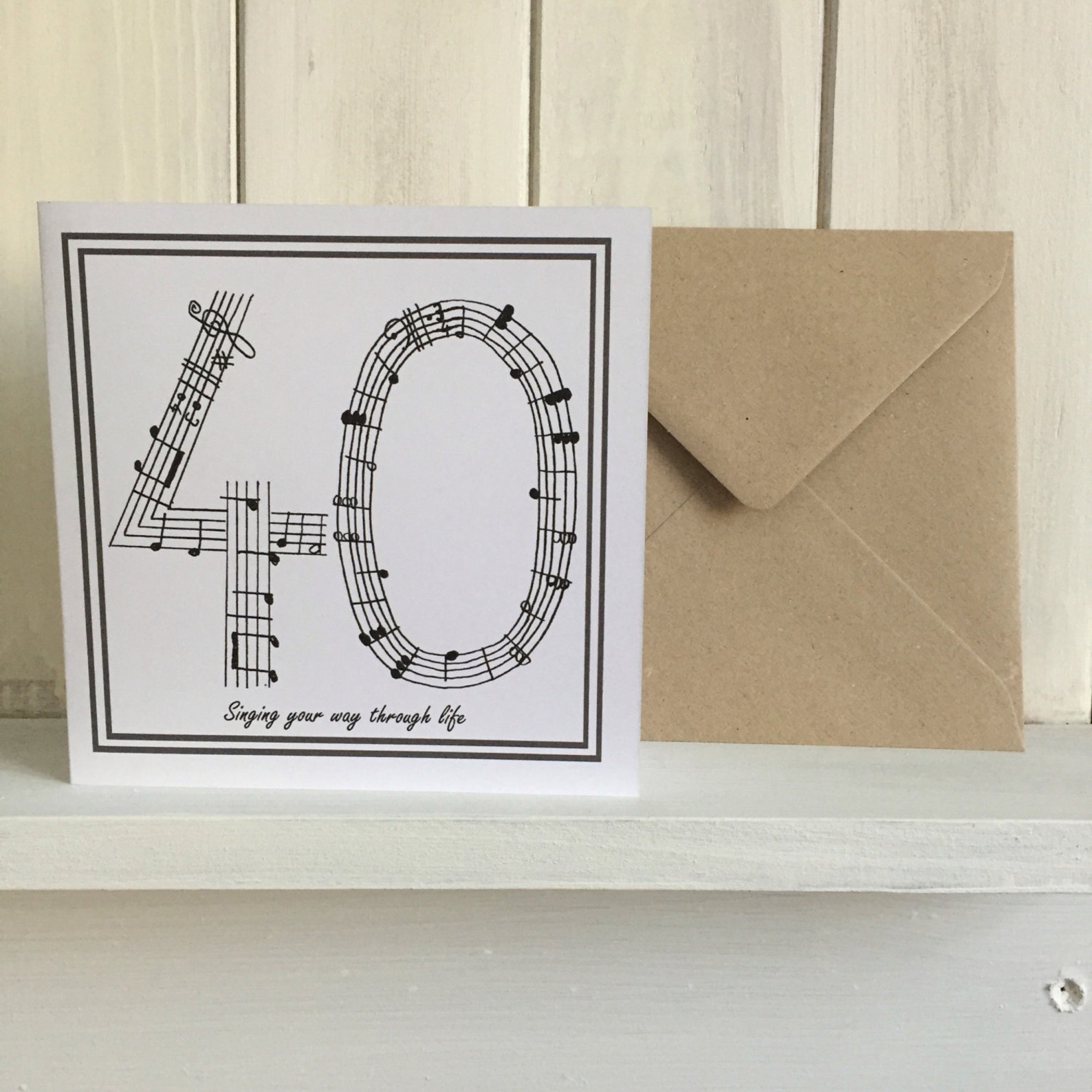 40th Birthday Card /music Card/ Singing Card/ Fourty - Etsy UK