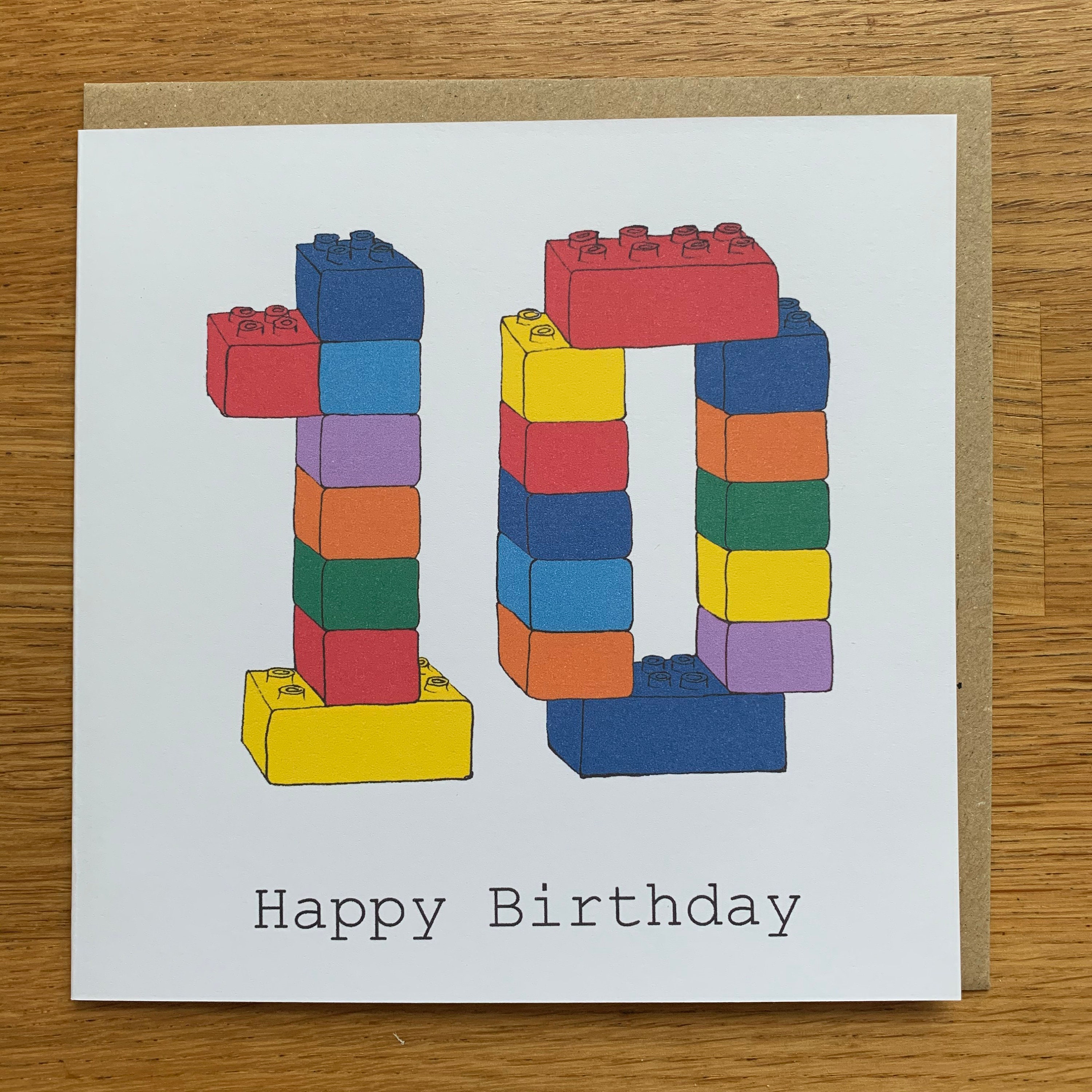 10th Birthday Card, 10, 10 Card, Ten, Ten Card - Etsy UK