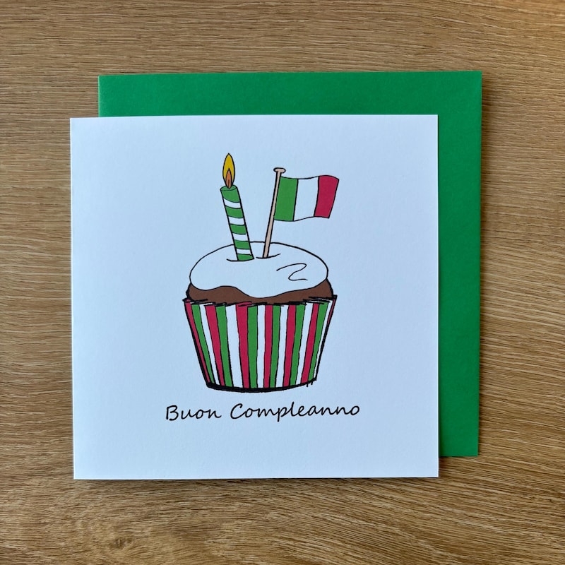Italian Birthday Cards - Etsy UK