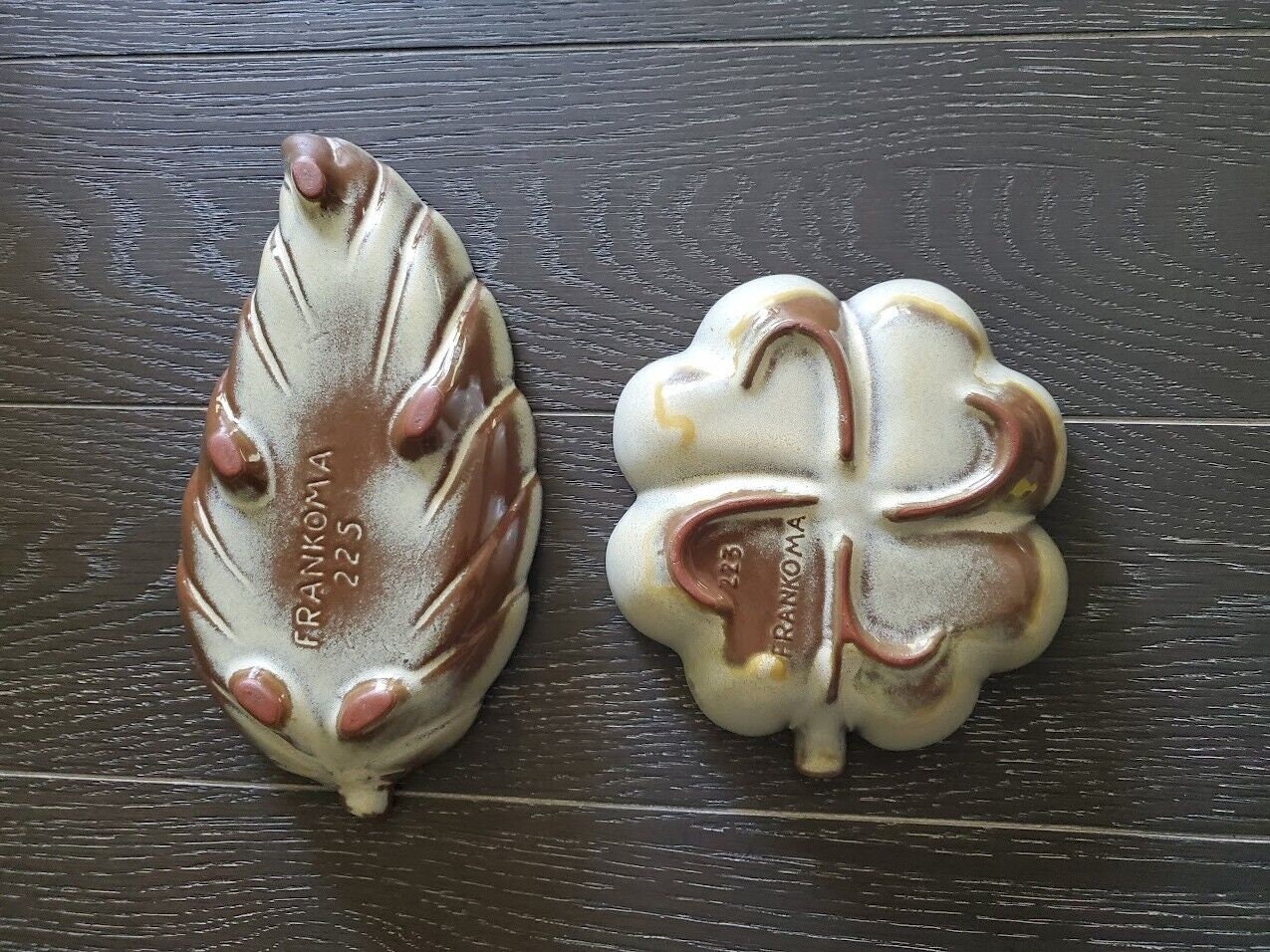 FRANKOMA Pottery 6. 5 Four Leaf Clover Ashtray 223 & Leaf Dish 225 - Etsy