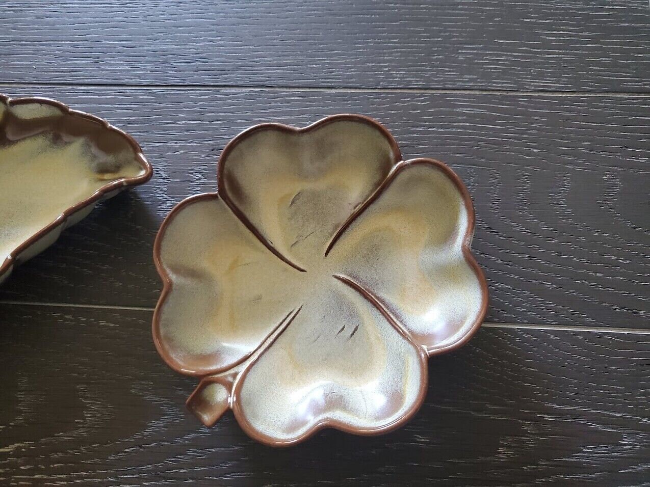 FRANKOMA Pottery 6. 5 Four Leaf Clover Ashtray 223 & Leaf Dish 225 - Etsy
