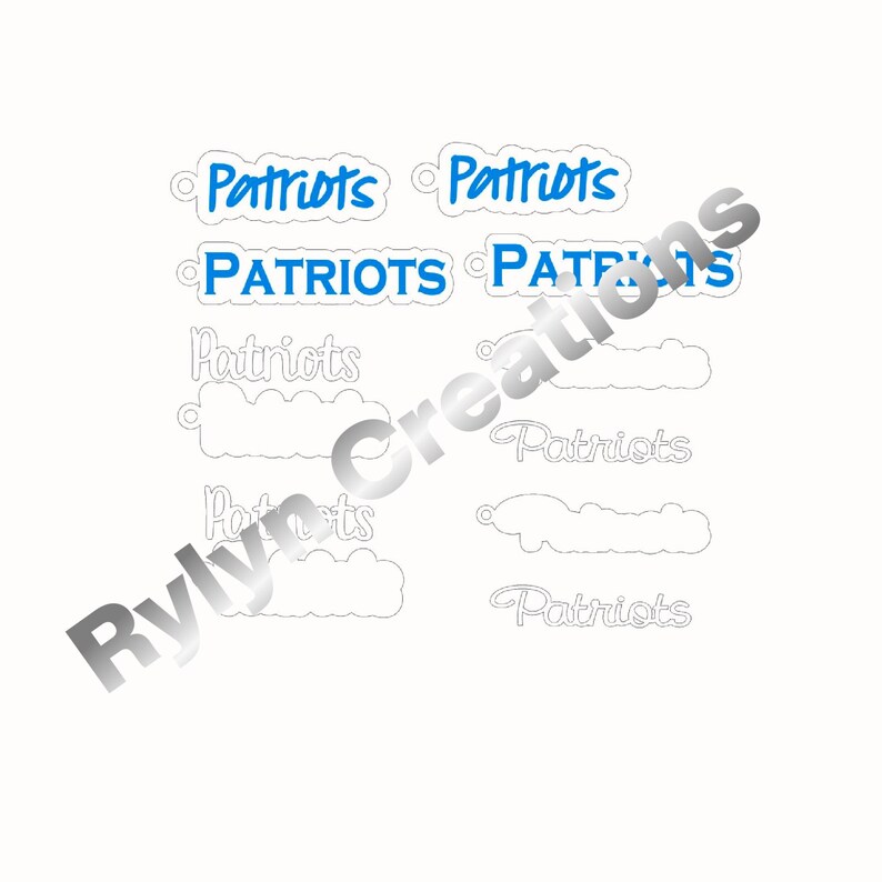Patriots Earrings- Set of 4 Digital File ONLY!!!! - Etsy