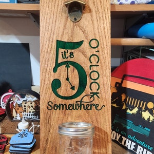 5 O'clock Somewhere Bottle Opener Sign - Etsy