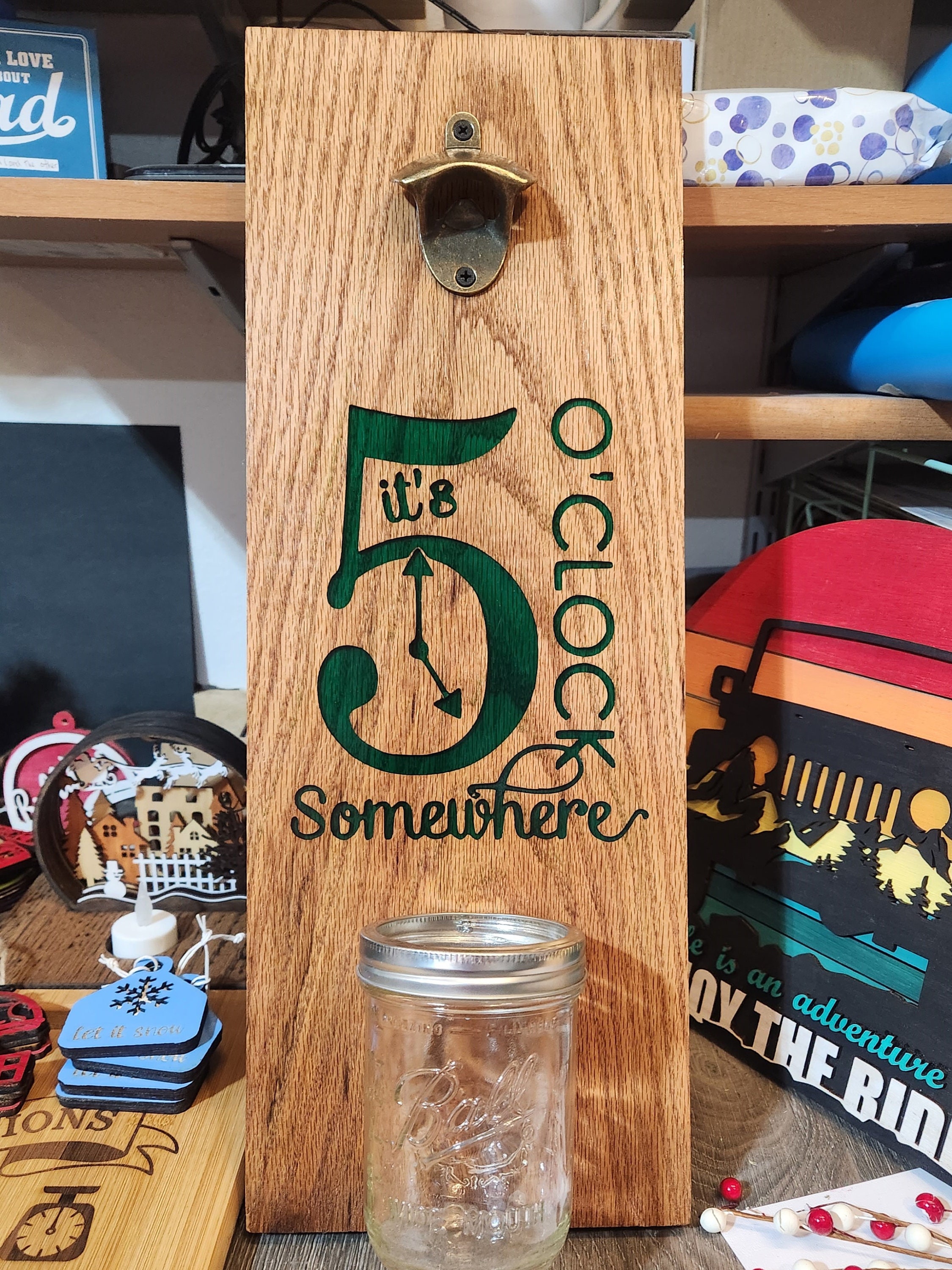 5 O'clock Somewhere Bottle Opener Sign - Etsy