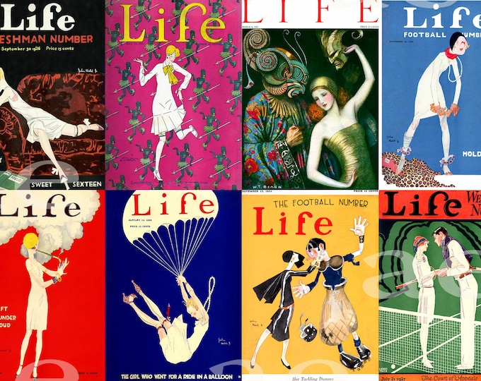 Life Magazine Cover the Flapper Feb 2,1922 Museum Quality Print - Etsy