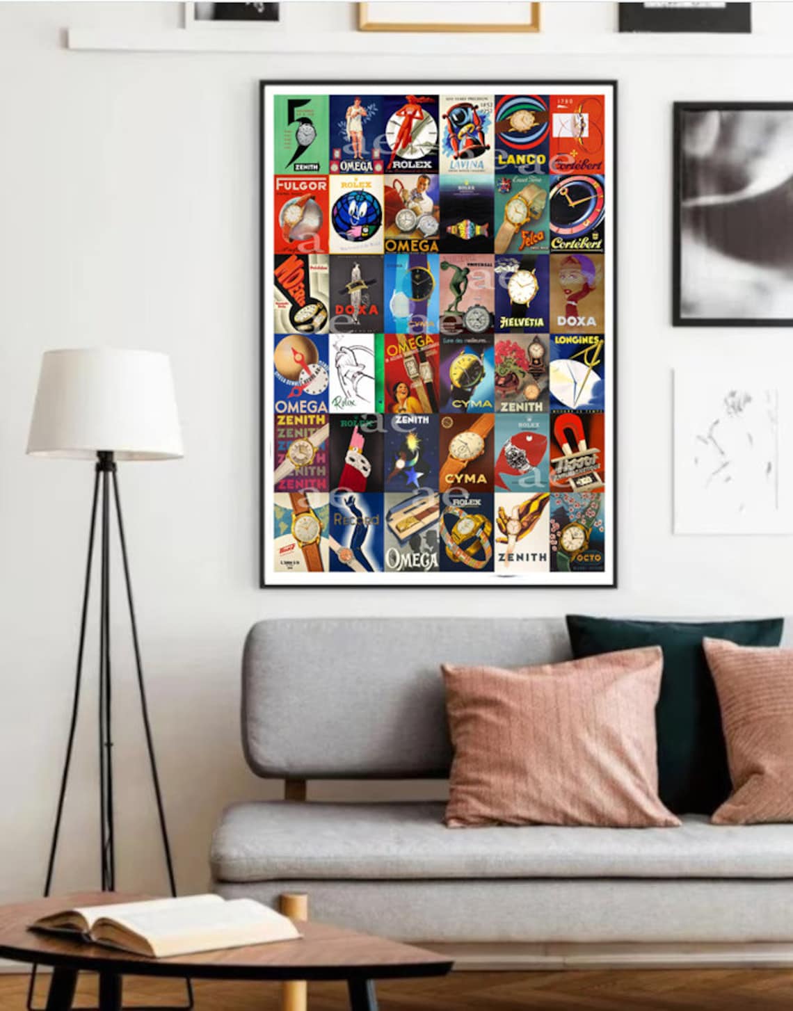 Iconic Watches Poster / Vintage Advertisement Posters From 1930s-60s ...