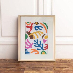 Henri Matisse Style Cutout Collage Handmade / Abstract Shapes ...