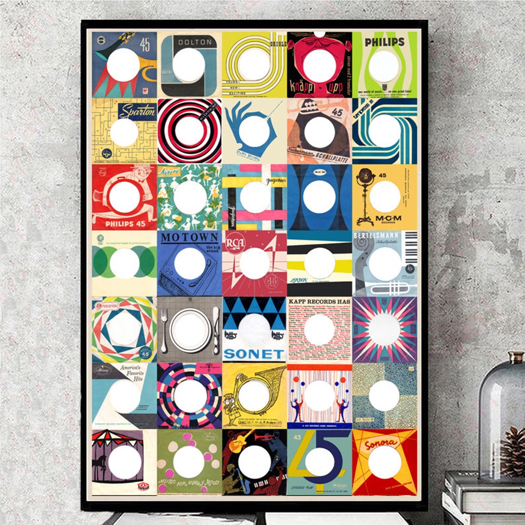 45 RPM Record Sleeve Design / Vinyl Poster / Record Poster / Record ...