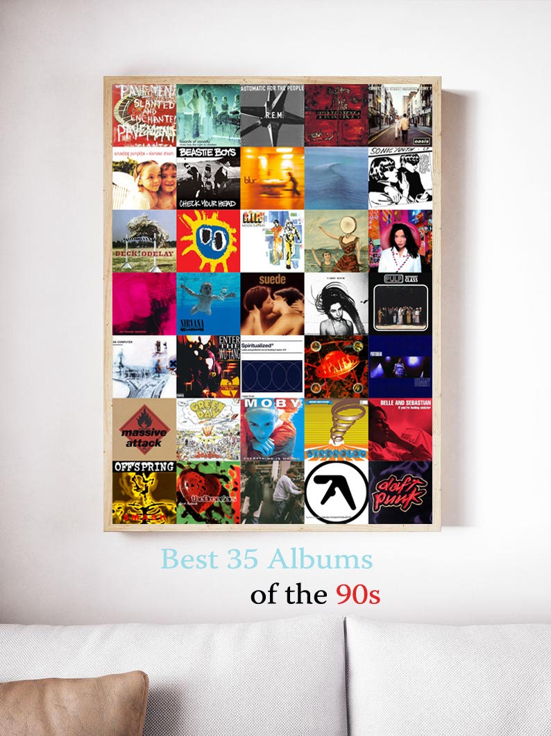1990's Album Covers Best Music Albums of the 90s Best - Etsy