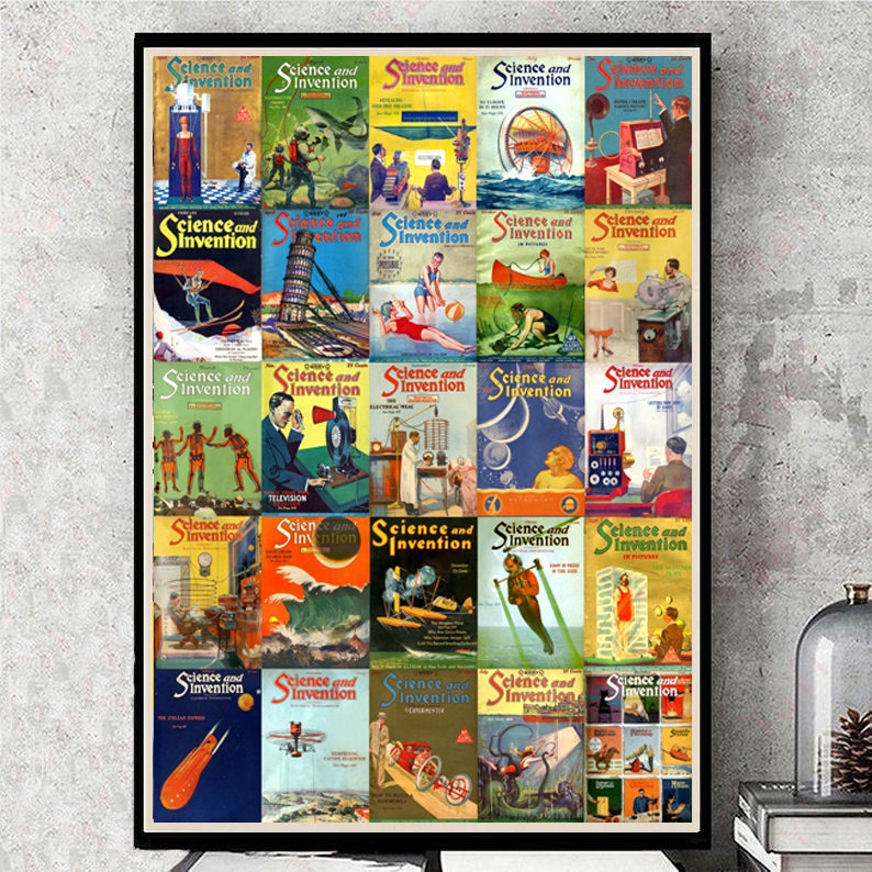 Retro Poster / Science and Invention Magazine / Covers From 1920s-1930s ...