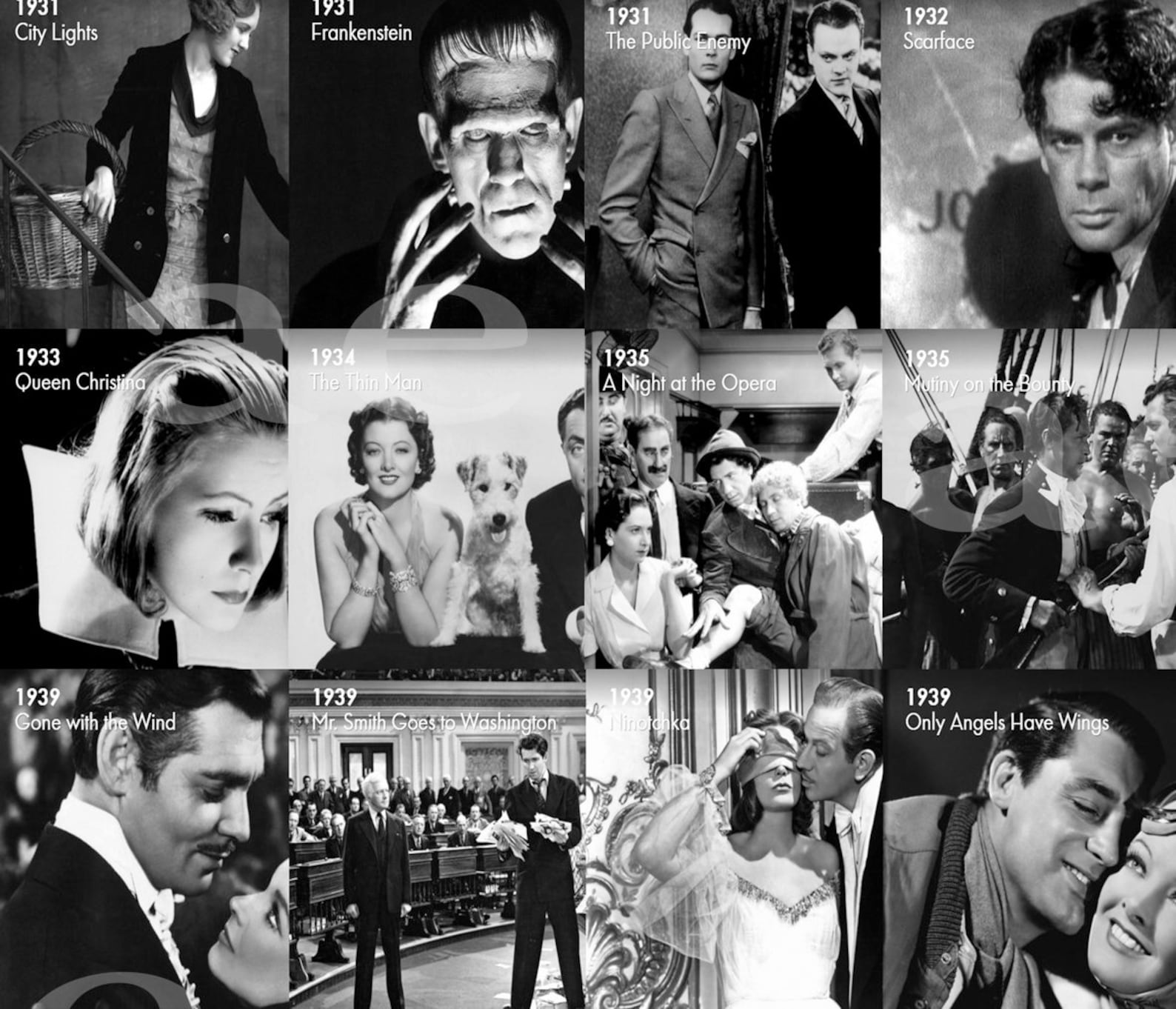 Best 80 Films From 1930s to 1950s | Old Hollywood / Classical Hollywood ...