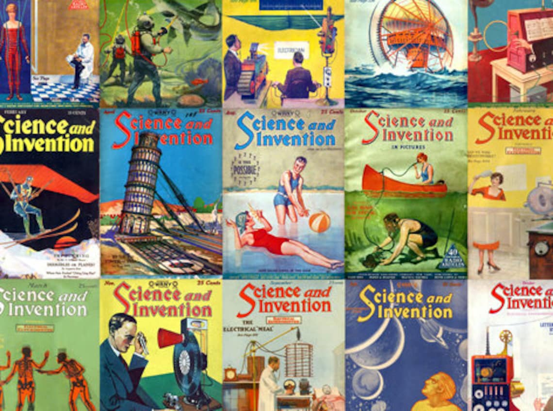 Retro Poster / Science and Invention Magazine / Covers From 1920s-1930s ...