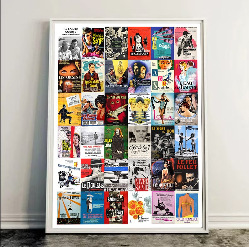 French New Wave Movie Posters Collection, 1955-1967 / Poster Art Print ...