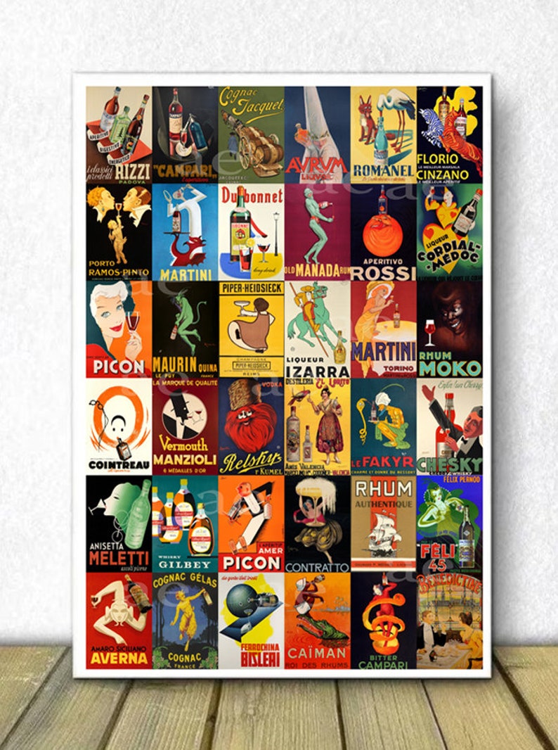 Alcohol Poster / Vintage Advertisement Posters From 1900s-60s / Liqueur ...