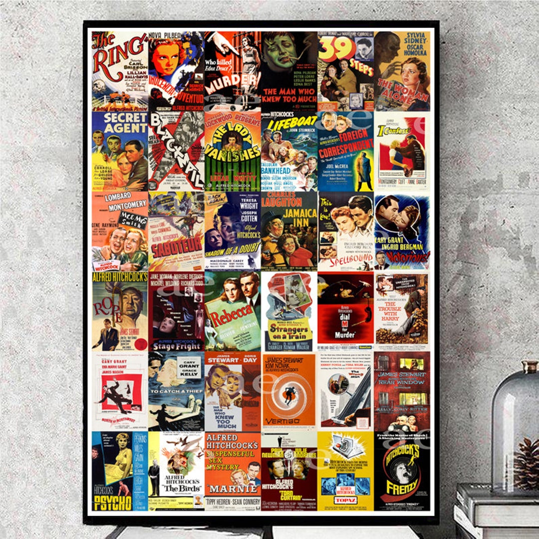 Alfred Hitchcock Movie Posters Collection / Alfred Hitchcock ...
