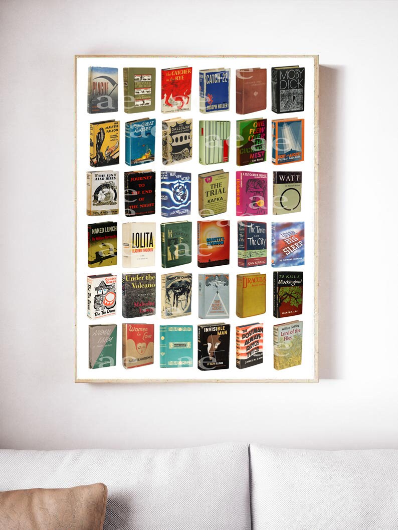 First Editions Poster - Literary Poster - Book Lovers Poster - Book ...