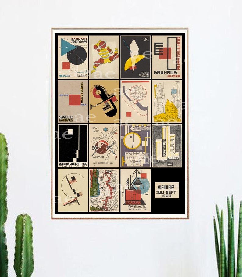 Bauhaus Exhibition Poster / Weimar ,1923 / Bauhaus Print, Wassily ...