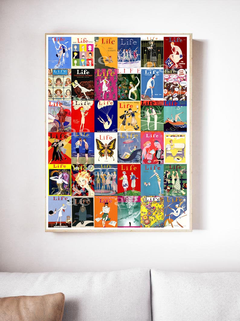 Vintage Life Magazine Covers From 1910s-1920s / Art Deco Poster ...
