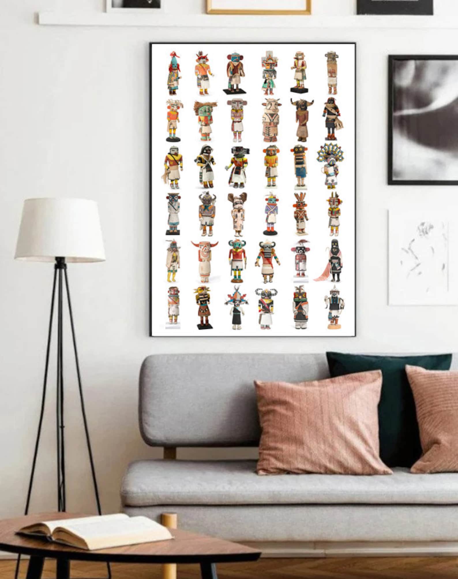 Hopi Kachina Dolls Poster / Hopi Katsina Vintage Collection / Native ...