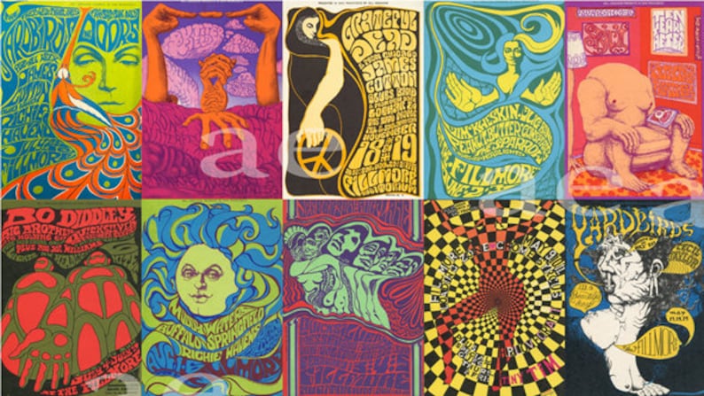Psychedelic Poster / Concert Posters / 1960s Music / Band Posters ...