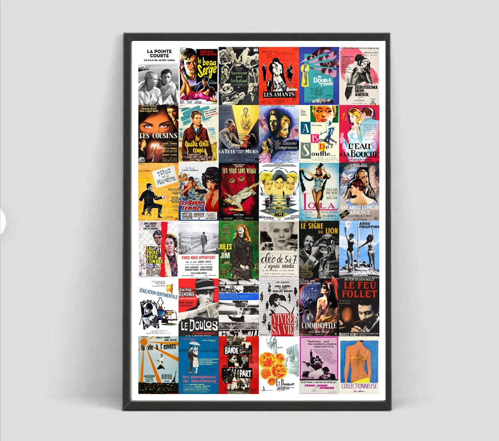 French New Wave Movie Posters Collection, 1955-1967 / Poster Art Print ...
