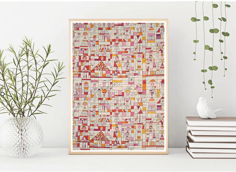 Paper Dolls Textile Poster / Repeat Pattern / Textile Design / - Etsy