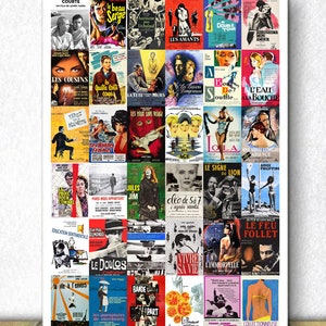 French New Wave Movie Posters Collection, 1955-1967 / Poster Art Print ...