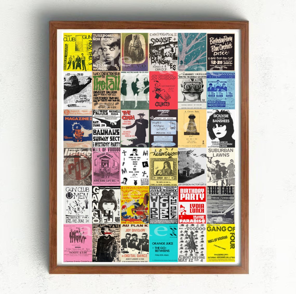 Post Punk New Wave Poster / Concert Posters 1978-86 / Music - Etsy