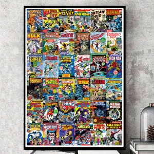 Marvel Comics Poster / First Issues / Collection of Comics / Silver Age ...