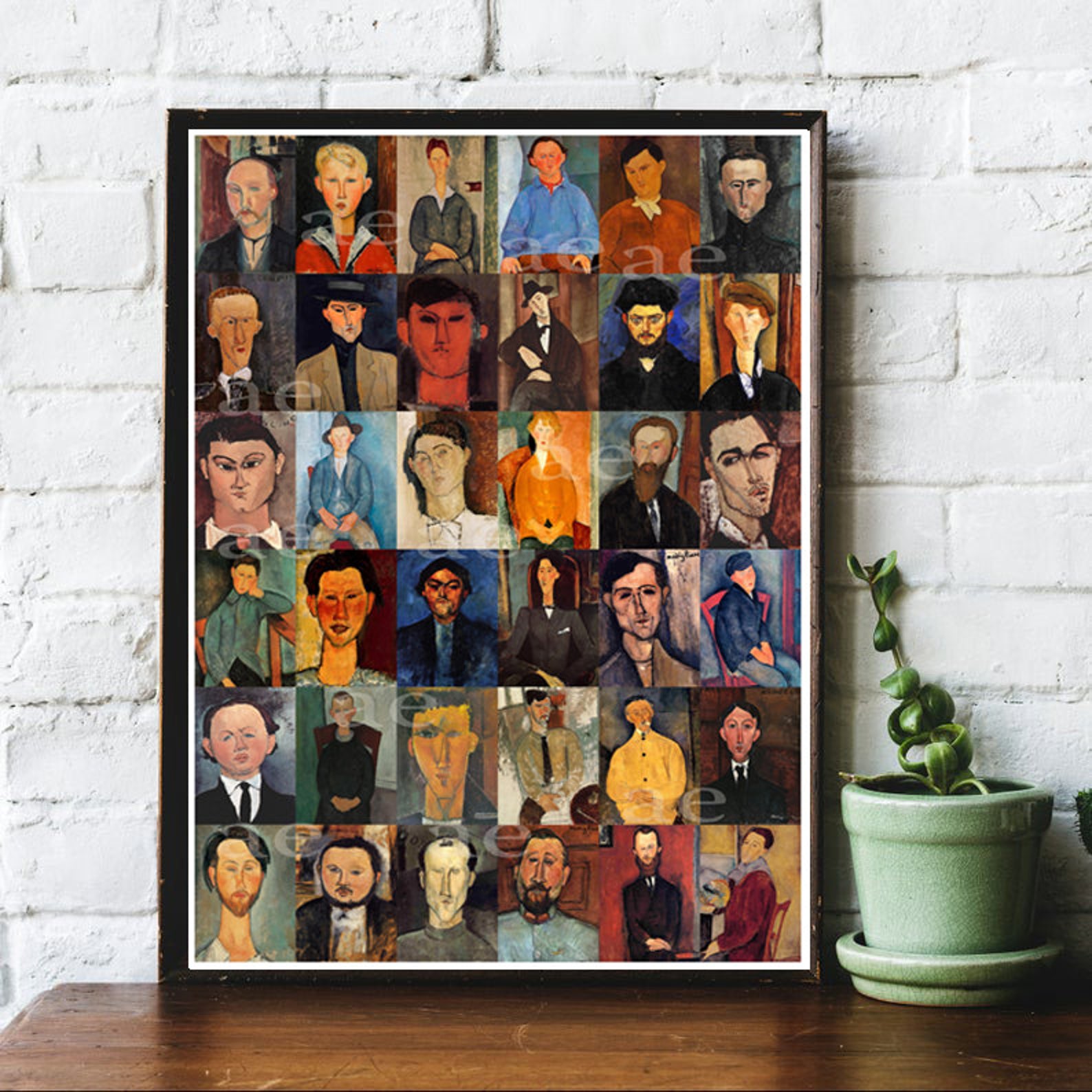 Amedeo Modigliani Men Portraits From 1910s / Modigliani's Set of 36 Men ...