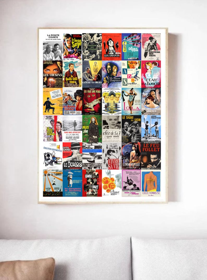French New Wave Movie Posters Collection, 1955-1967 / Poster Art Print ...