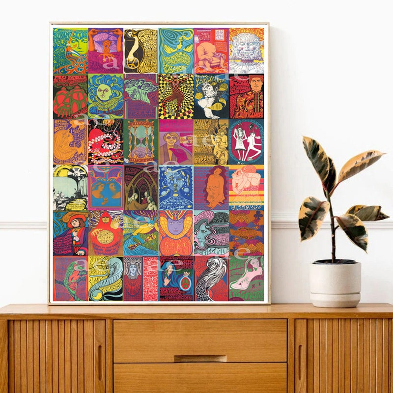 Psychedelic Poster - Etsy