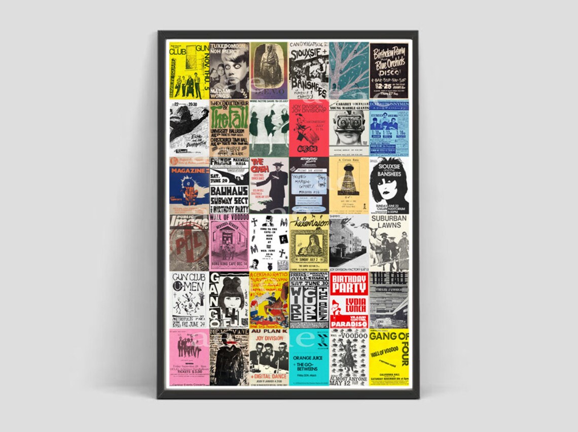 Post Punk New Wave Poster / Concert Posters 1978-86 / Music - Etsy