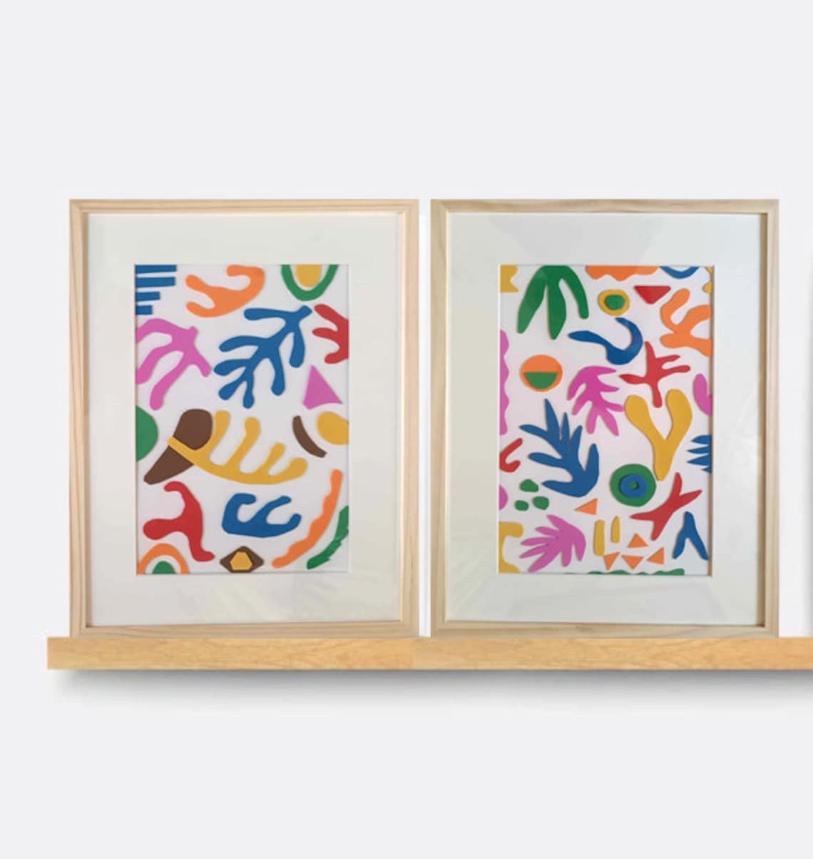 Henri Matisse Style Cutout Collage Handmade / Abstract Shapes ...