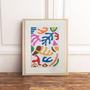 Henri Matisse Style Cutout Collage Handmade / Abstract Shapes ...