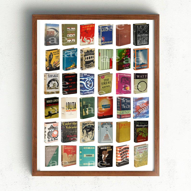 First Editions Poster - Literary Poster - Book Lovers Poster - Book ...