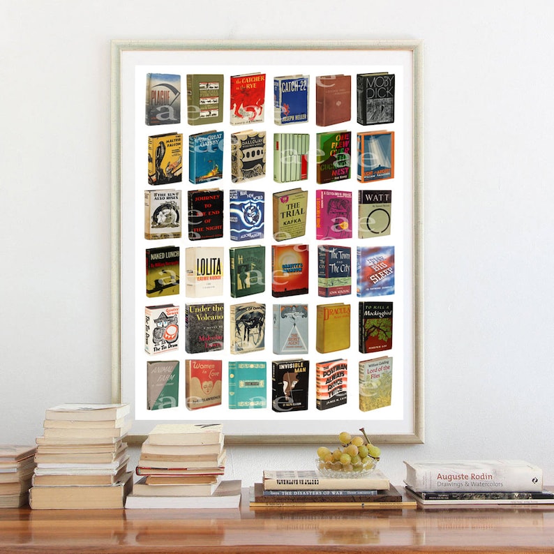First Editions Poster - Literary Poster - Book Lovers Poster - Book ...
