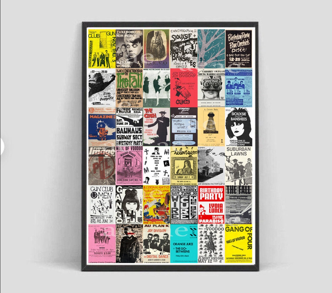 Post Punk New Wave Poster / Concert Posters 1978-86 / Music - Etsy