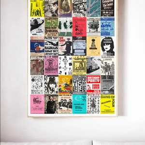 Post Punk - New Wave Poster / Concert Posters 1978-86 / Music Print ...