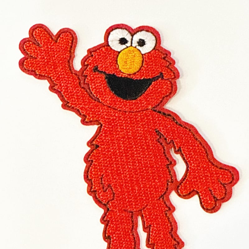 Embroidered Elmo Patch - Etsy