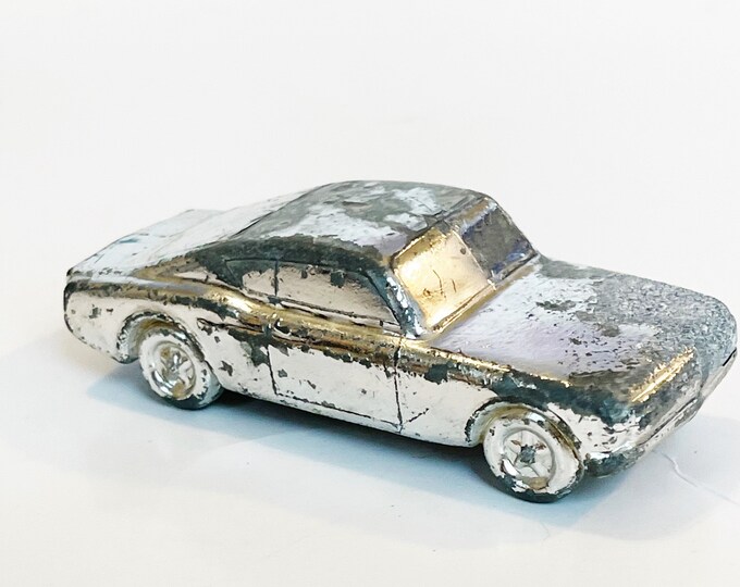 Vintage Silver 1990's Cast-iron Car Plymouth Toy Automobile Die-cast ...