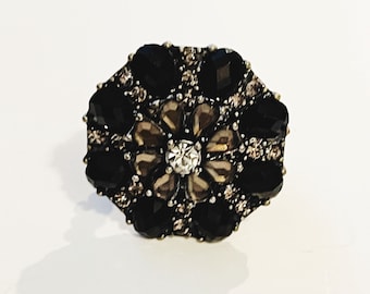 Rhinestone Stretch Ring - Etsy